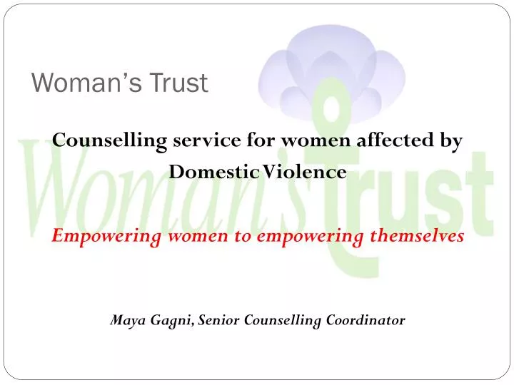 PPT - Woman’s Trust PowerPoint Presentation, free download - ID:4404987