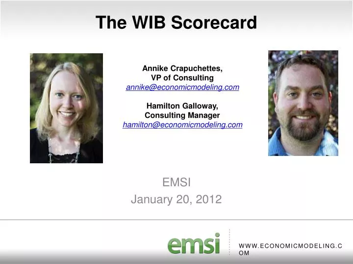 PPT - The WIB Scorecard PowerPoint Presentation, free download - ID:4405109