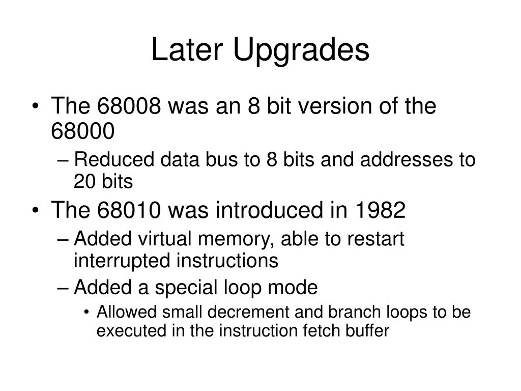 PPT - Motorola 680x0 aka Motorola 68k Family PowerPoint Presentation ...
