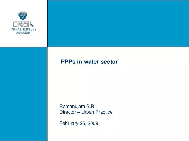 PPT - PPPs in water sector PowerPoint Presentation, free download - ID ...