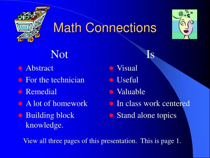 PPT - Math Connections PowerPoint Presentation, free download - ID:4406520