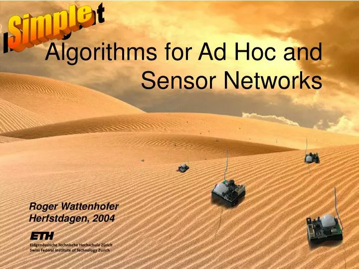 Ppt Algorithms For Ad Hoc And Sensor Networks Powerpoint Presentation Id4409011