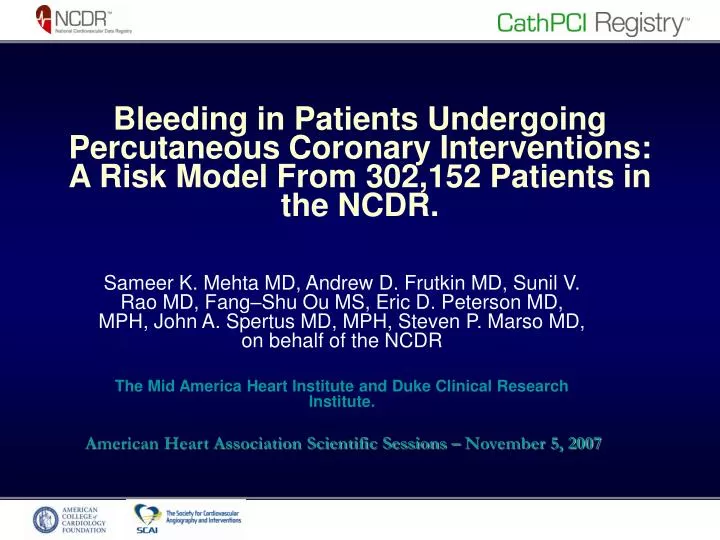 PPT - American Heart Association Scientific Sessions – November 5, 2007 ...