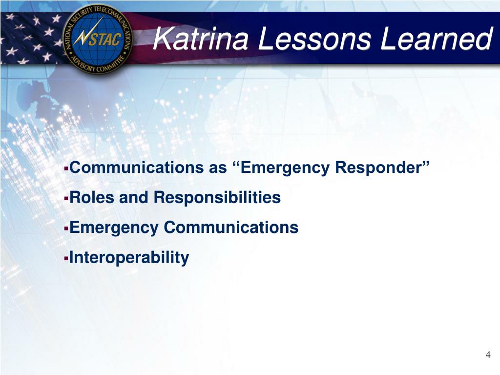 PPT - The President’s National Security Telecommunications Advisory ...