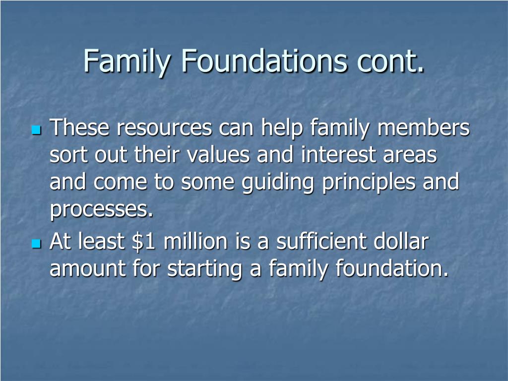 PPT - Organizational Giving: Family Foundations & Corporate Giving ...