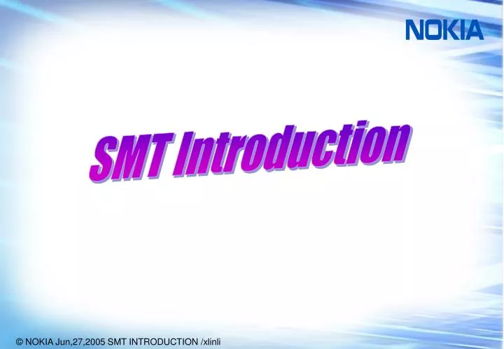 PPT - SMT Introduction PowerPoint Presentation, free download - ID:4410783