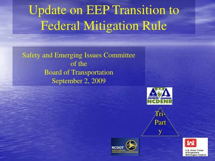 PPT - Update on EEP Transition to Federal Mitigation Rule PowerPoint ...