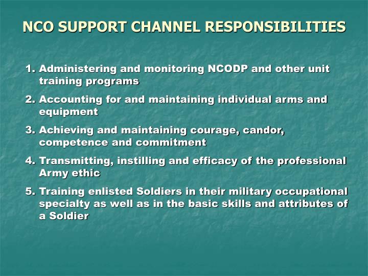 PPT - Duties, Responsibilities and Authority of a NCO PowerPoint ...
