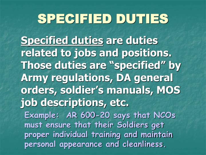 PPT - Duties, Responsibilities and Authority of a NCO PowerPoint ...