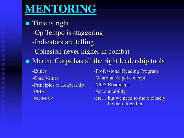 PPT - Marine Corps Mentoring Program PowerPoint Presentation - ID:4412183
