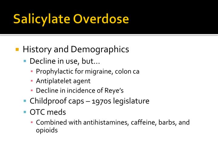 PPT - Salicylate Toxicity: Avoiding the Pitfalls PowerPoint ...