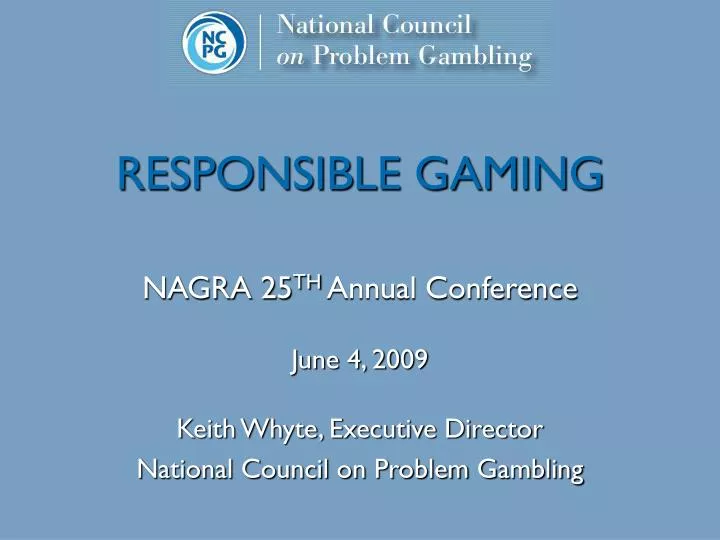 PPT - RESPONSIBLE GAMING PowerPoint Presentation, free download - ID ...