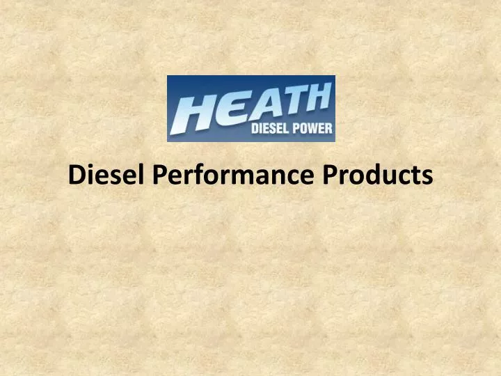 PPT - Diesel Performance Products PowerPoint Presentation, free ...