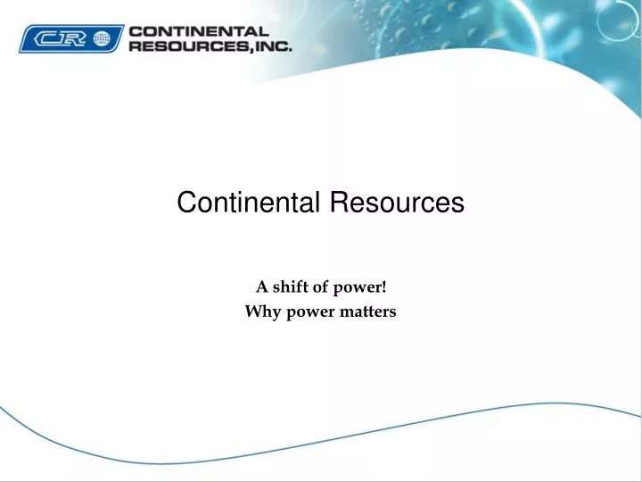 PPT - Continental Resources PowerPoint Presentation, free download - ID ...