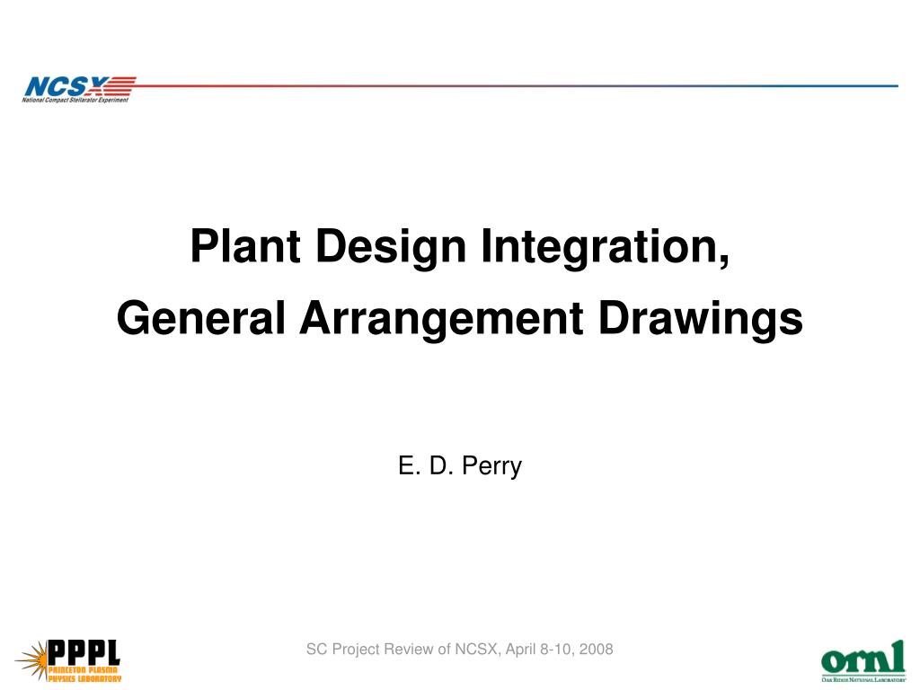 PPT - Plant Design Integration, General Arrangement Drawings PowerPoint ...