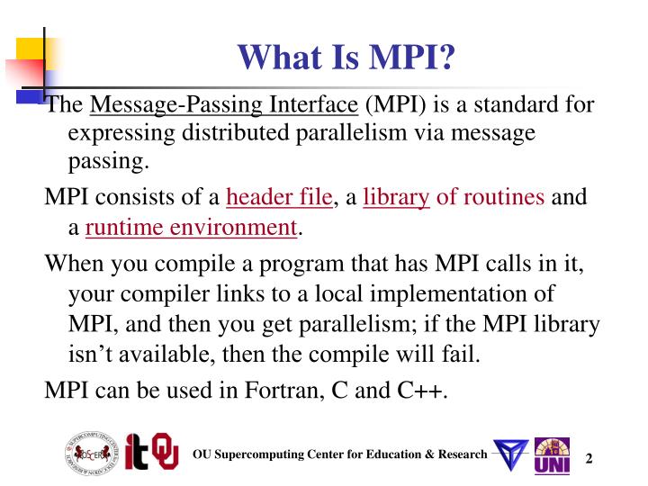 Ppt Parallel And Cluster Computing Mpi Basics Powerpoint Presentation Id 4413705
