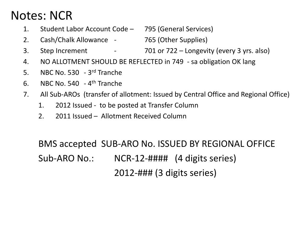 PPT - Budget Division - Central Office Financial and Management Service ...