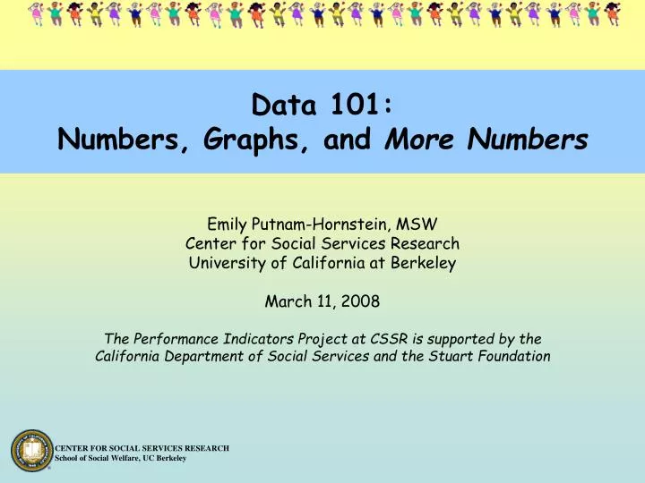 PPT - Data 101: Numbers, Graphs, and More Numbers PowerPoint ...