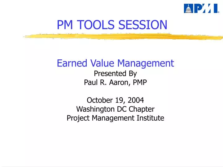PPT - PM TOOLS SESSION PowerPoint Presentation, free download - ID:4415611