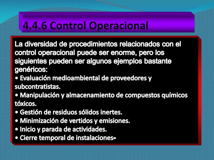 PPT - 4.4.6 CONTROL OPERACIONAL PowerPoint Presentation - ID:4416702