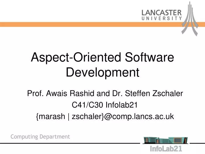 Ppt Aspect Oriented Software Development Powerpoint Presentation 7886