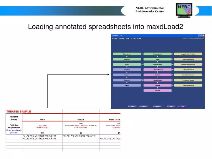 PPT - Loading annotated spreadsheets into maxdLoad2 PowerPoint ...