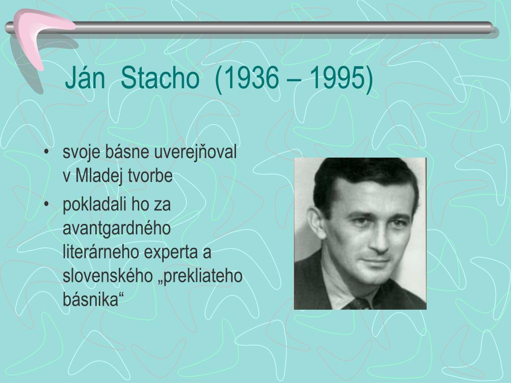 PPT - SLOVENSKÁ POÉZIA PO ROKU 1945 PowerPoint Presentation, free ...