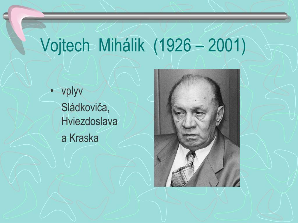 PPT - SLOVENSKÁ POÉZIA PO ROKU 1945 PowerPoint Presentation, free ...