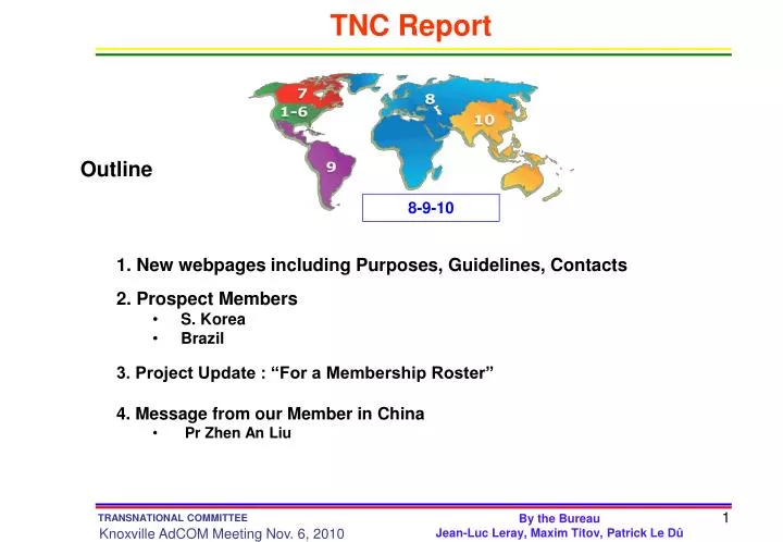 PPT - TNC Report PowerPoint Presentation, free download - ID:4419983