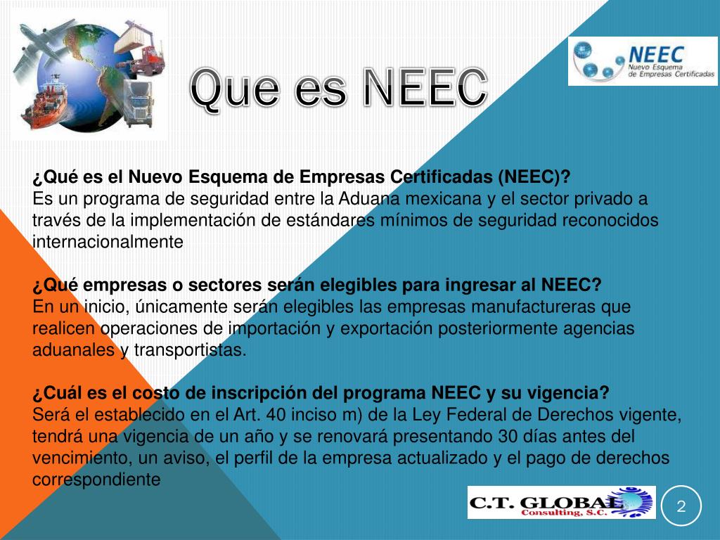 PPT - ¿Qué es el Nuevo Esquema de Empresas Certificadas (NEEC ...