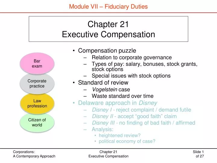 PPT - Chapter 21 Executive Compensation PowerPoint Presentation, free ...