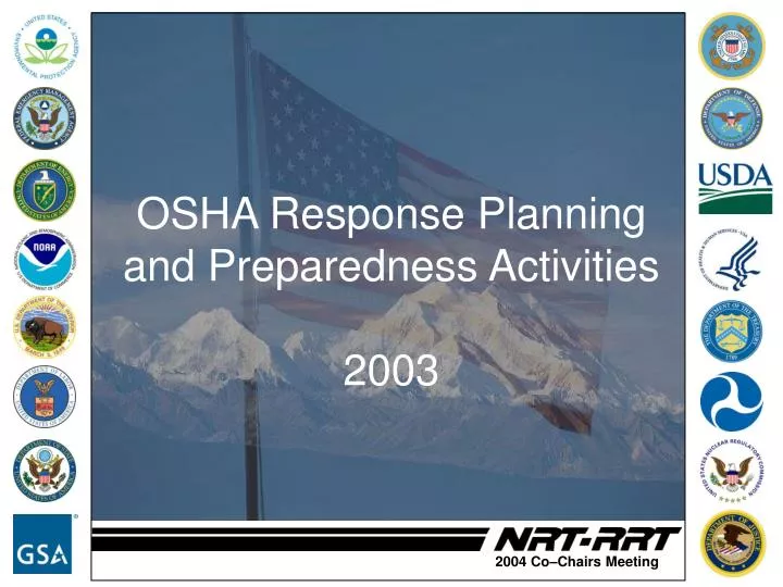PPT - OSHA Response Planning and Preparedness Activities 2003 ...