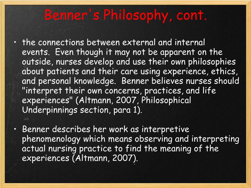 PPT - Nursing Theorist Patricia Benner PowerPoint Presentation, free ...