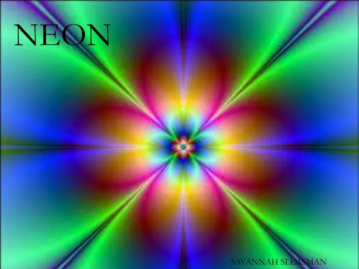 PPT - NEON PowerPoint Presentation, free download - ID:4423429