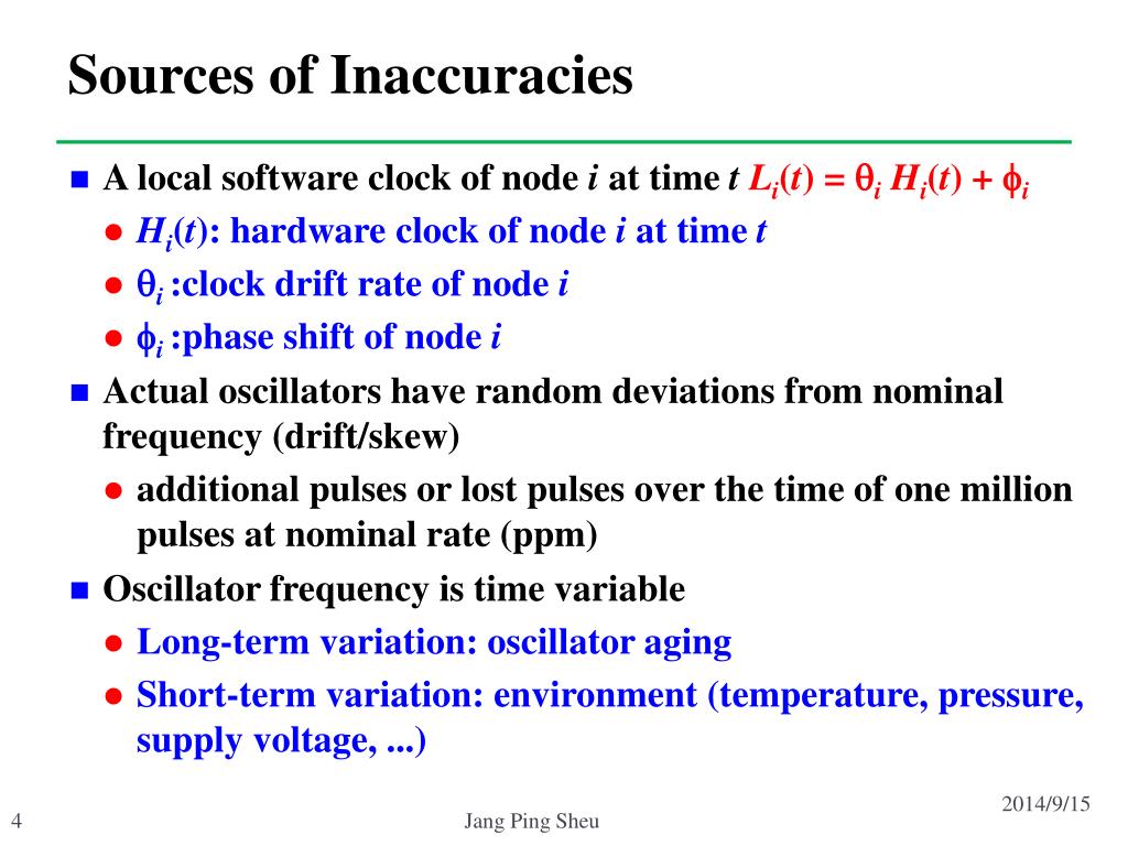 Ppt Chapter 6 Time Synchronization Powerpoint Presentation Free
