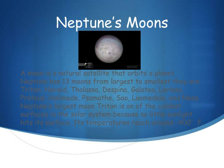 Neptune 13 Moons Of All