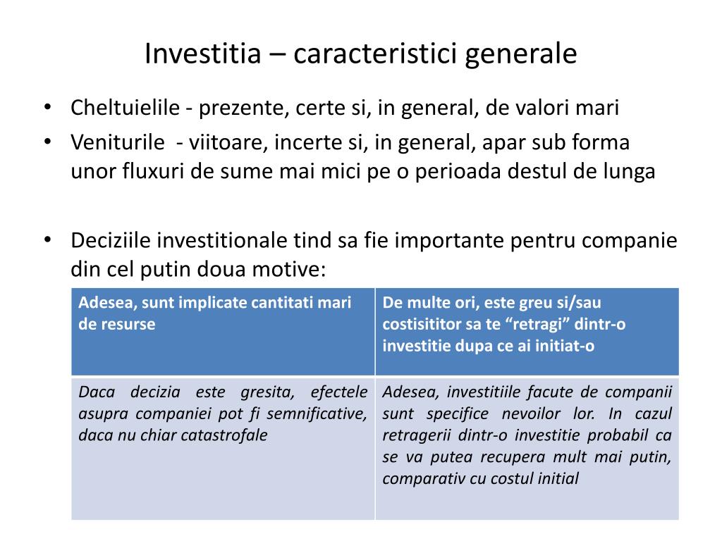 PPT - Politica de investitii PowerPoint Presentation, free download ...