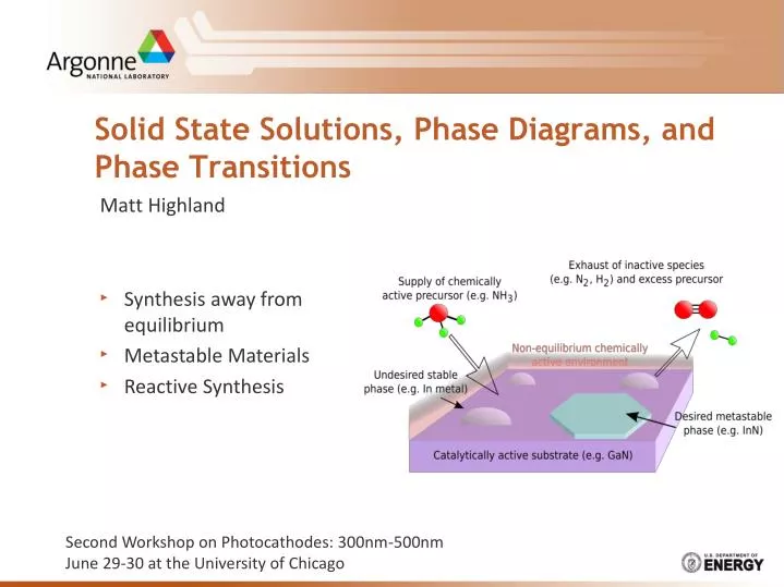 PPT - Solid State Solutions, Phase Diagrams, and Phase Transitions ...