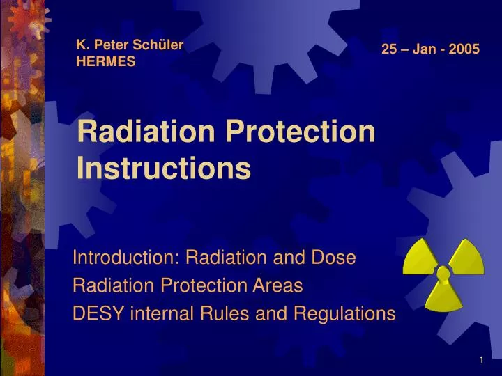 Ppt Radiation Protection Instructions Powerpoint Presentation Free