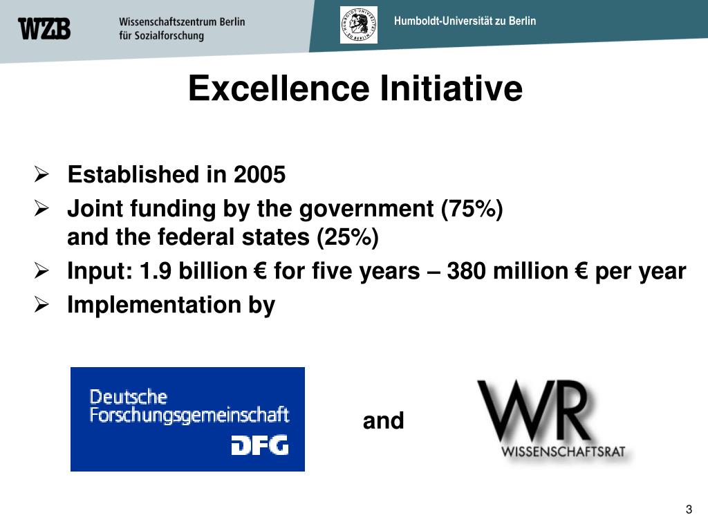 PPT - Centers of Excellence in German Universities Bratislava, 5 March ...