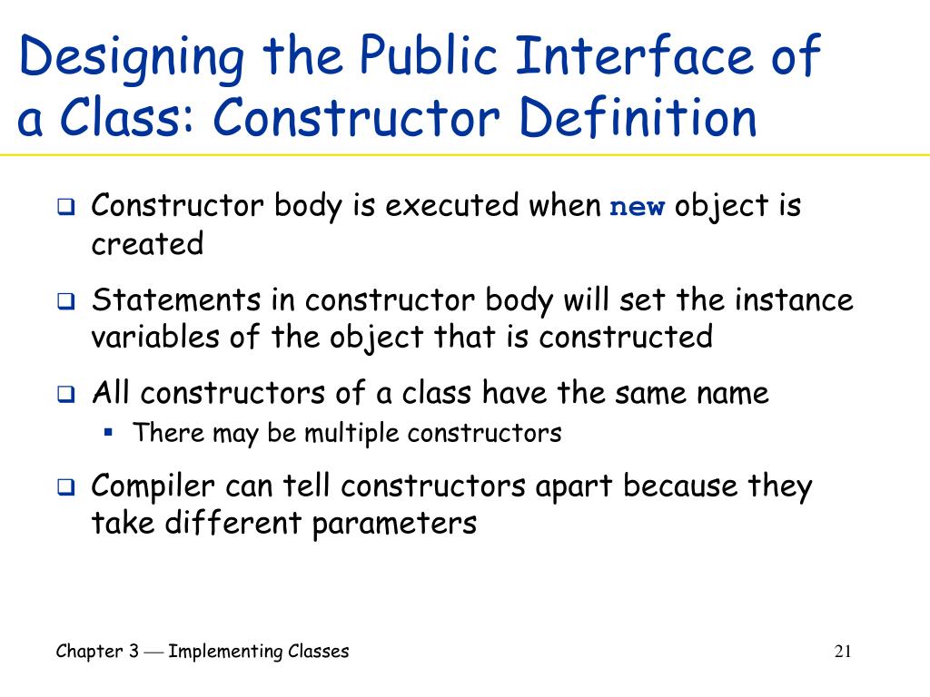 PPT - Chapter 3 Implementing Classes PowerPoint Presentation, free ...
