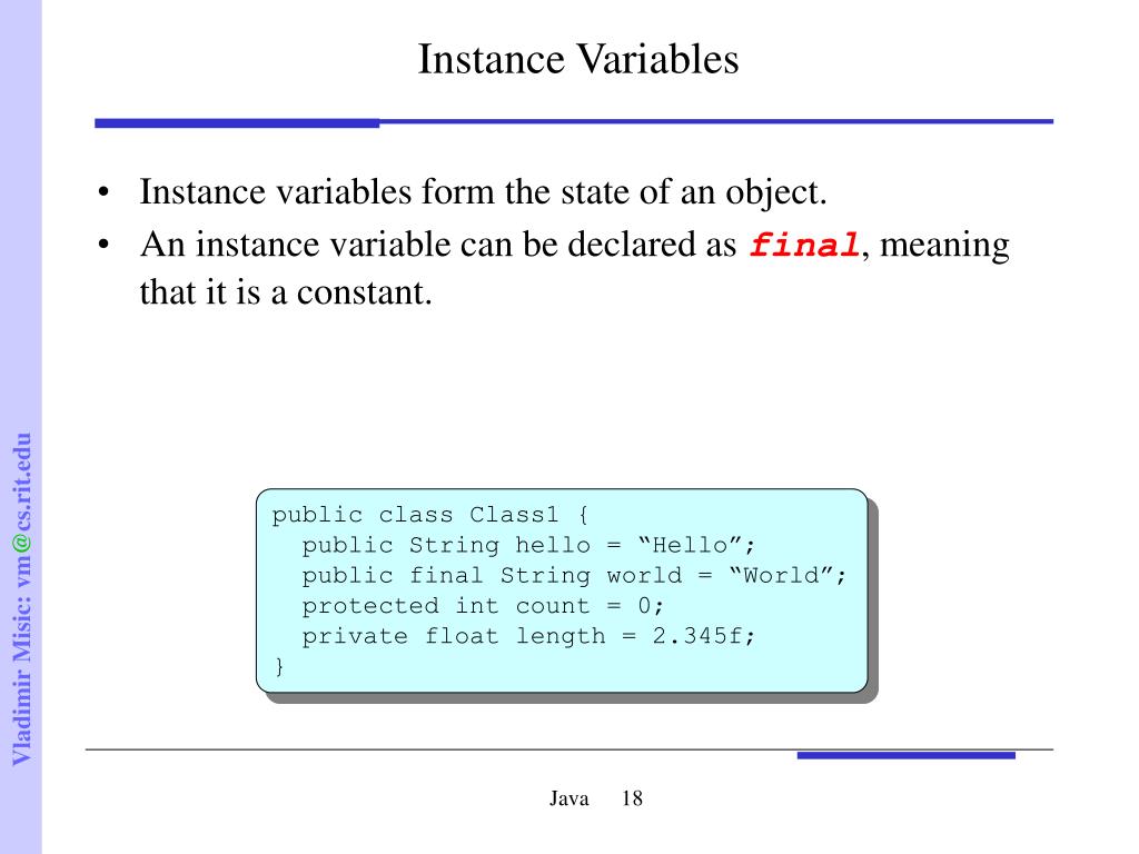 Instance Variable Hot Picture