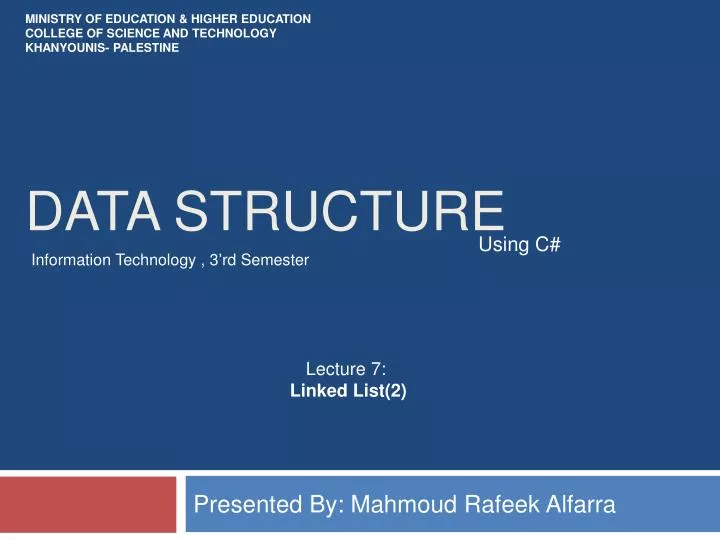 PPT - Data structure PowerPoint Presentation, free download - ID:4426126