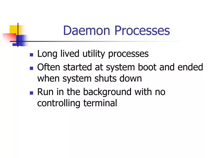 PPT Daemon Processes PowerPoint Presentation Free Download ID 4426499
