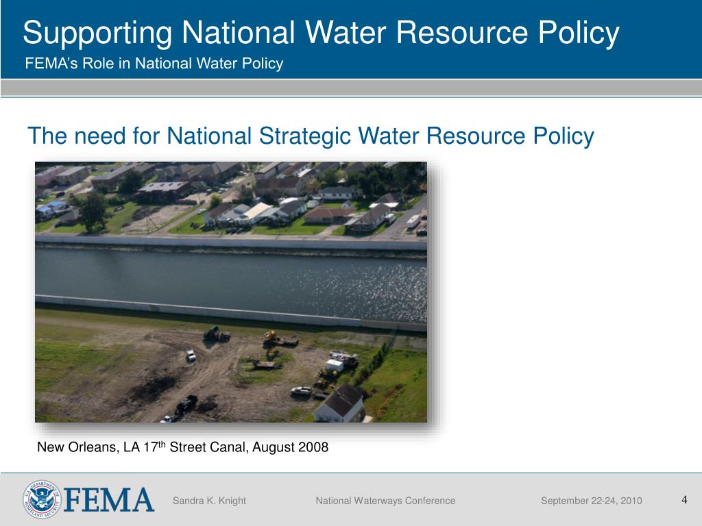 PPT - FEMA’s Role in National Water Policy PowerPoint Presentation ...