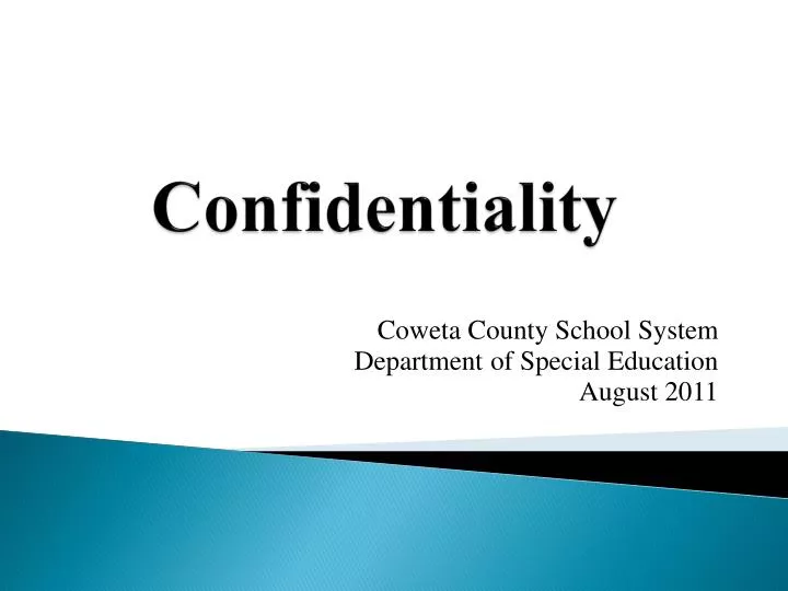 PPT - Confidentiality PowerPoint Presentation, free download - ID:4427408