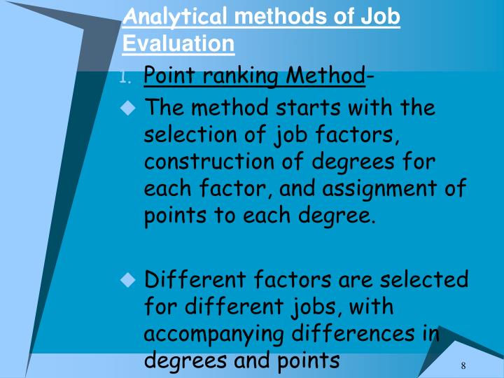 PPT - Job Evaluation PowerPoint Presentation - ID:4429364