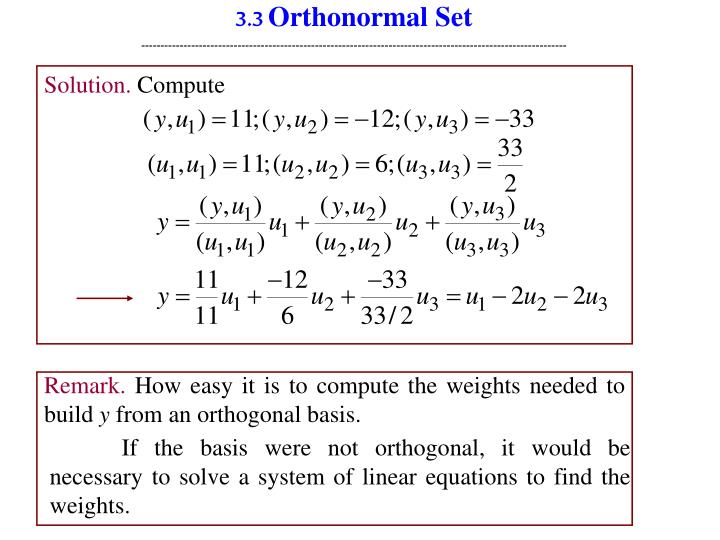 PPT - Math 415: Linear Algebra Chapter 5 : The Orthogonality and Least ...