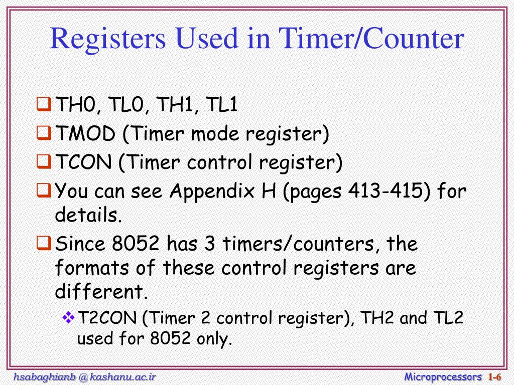 PPT - 8051 timer/counter PowerPoint Presentation, free download - ID ...