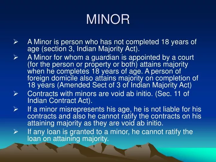 PPT - MINOR PowerPoint Presentation, free download - ID:4430170